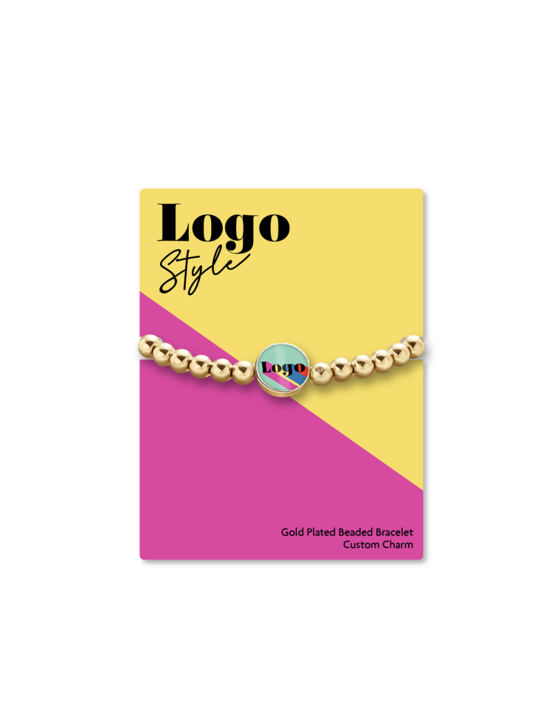 Beaded Logo Bracelet on Branded Card « Foxy Custom