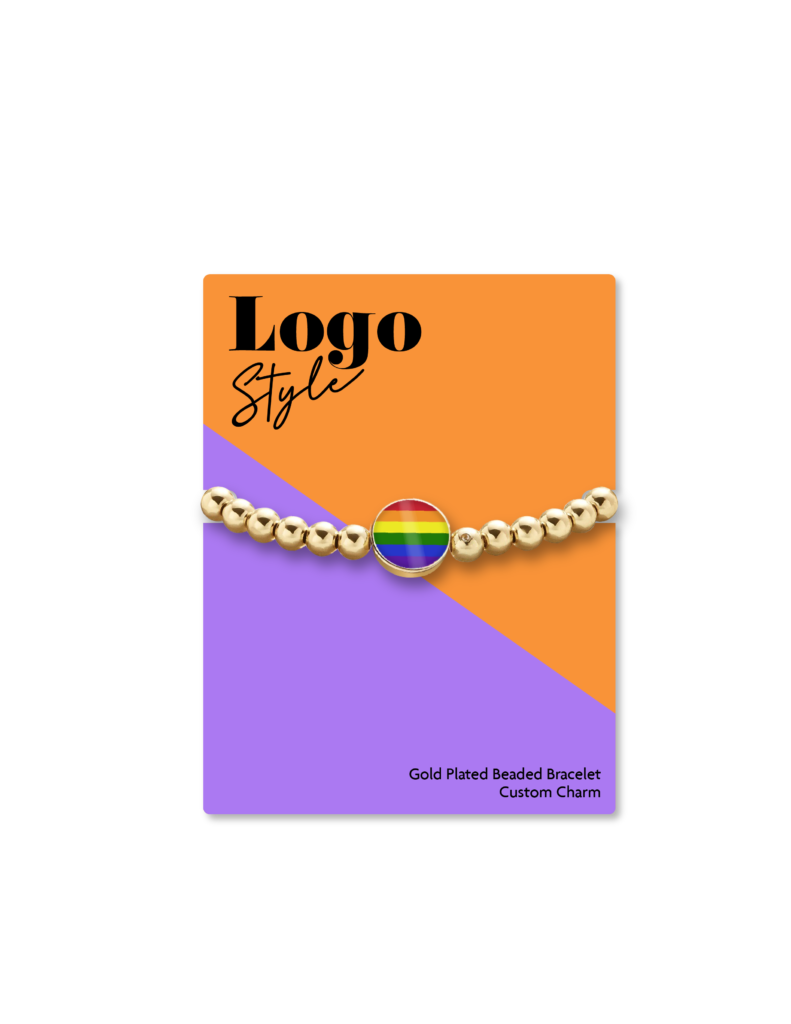 Beaded Logo Bracelet on Branded Card « Foxy Custom
